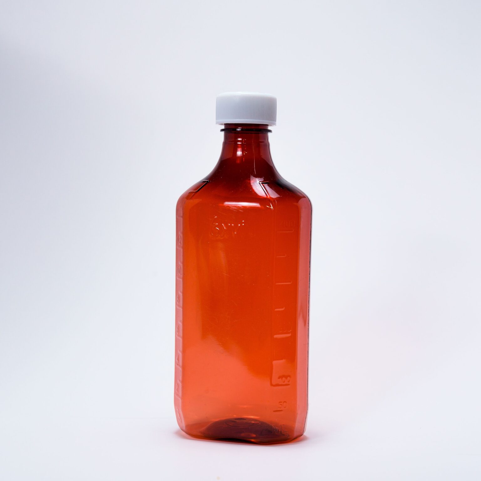 16 oz Amber Plastic Bottles – Child Resistant Caps - Pharmvials