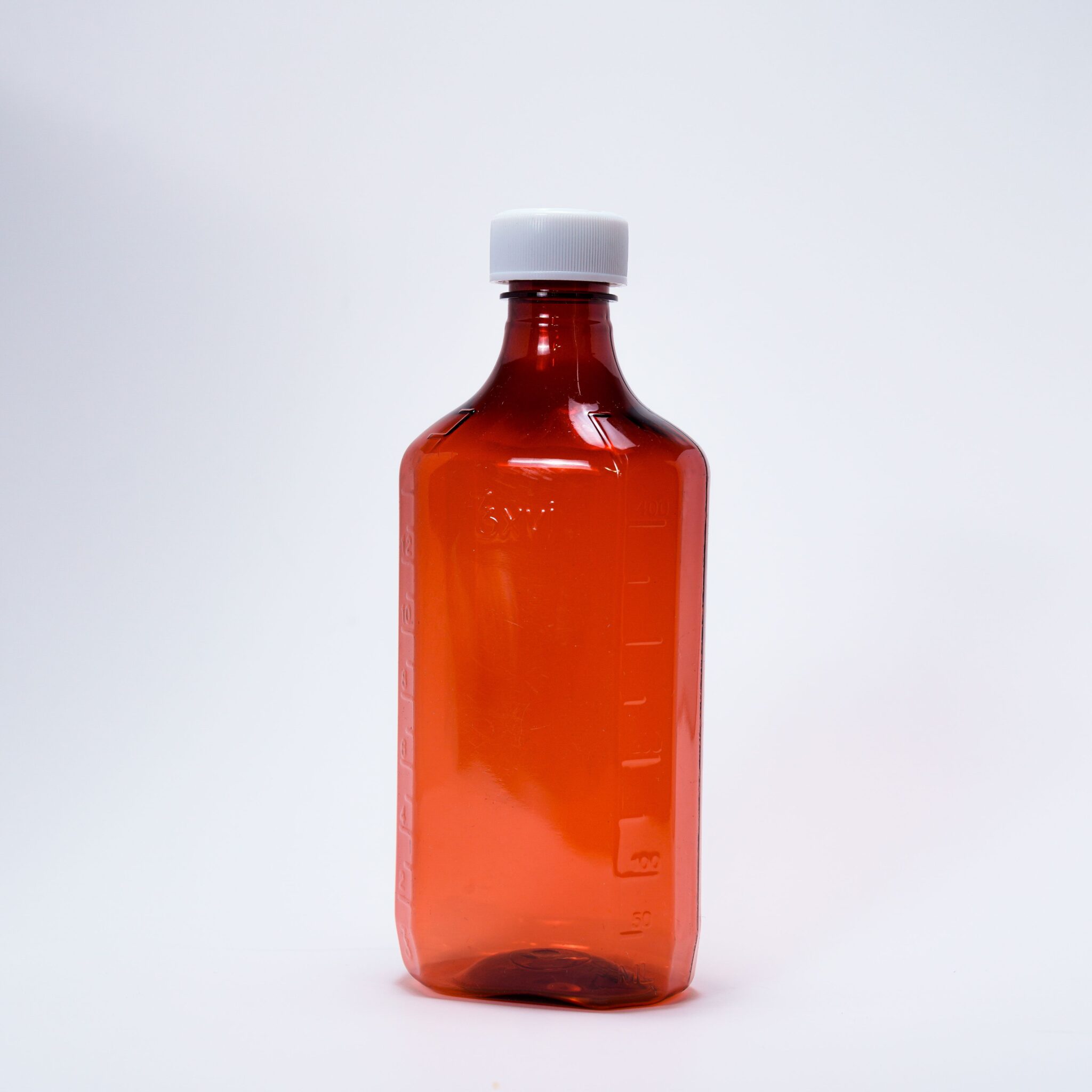16 oz Amber Plastic Bottles – Child Resistant Caps - Pharmvials